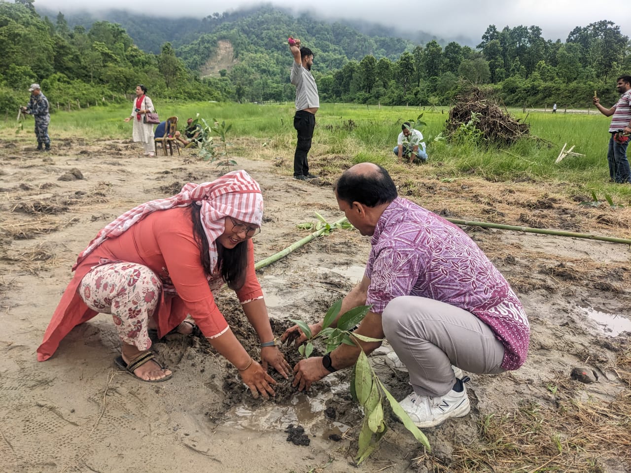 BRCRN and Kamal Community Forest Plant 1,000 Saplings for Chure Day in ...